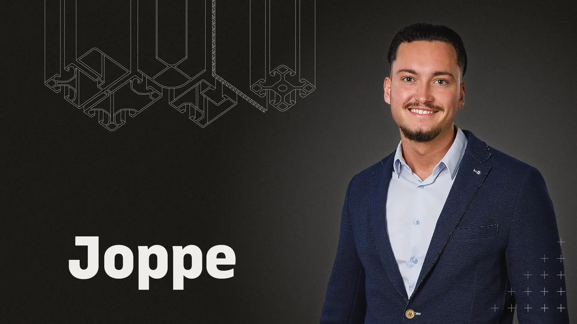 Joppe's carrière bij mejo Aluminium op het sales team.